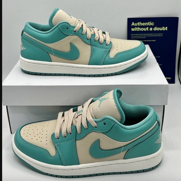 Jordan | Shoes | Air Jordan Low Tropical Teal Sandy Beige Size 75 ...